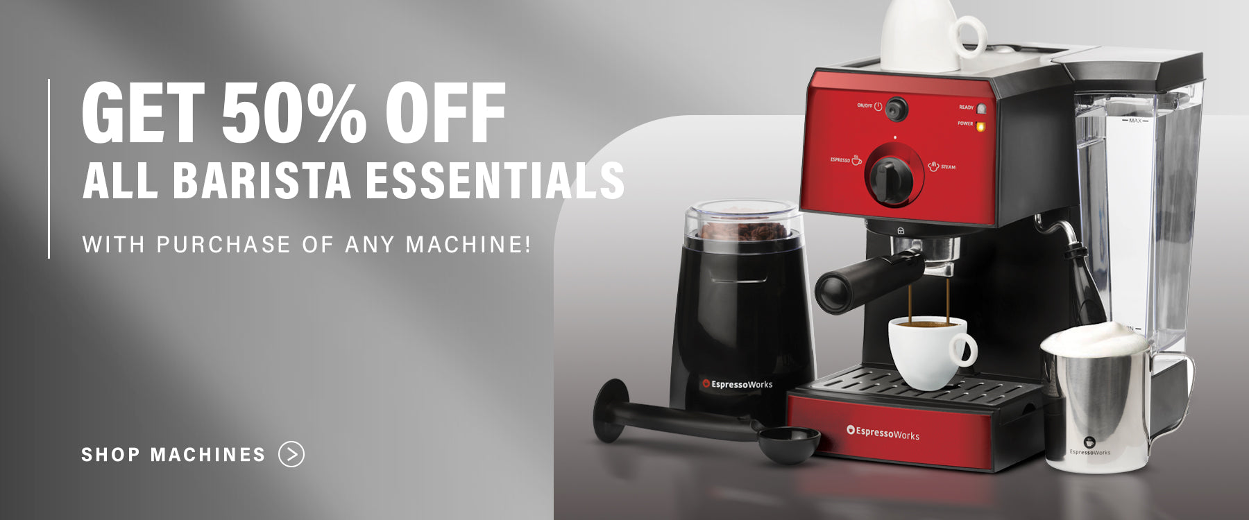 Get 50% Off All Coffee Accessories With Purchase Of Any Machine | Free ...